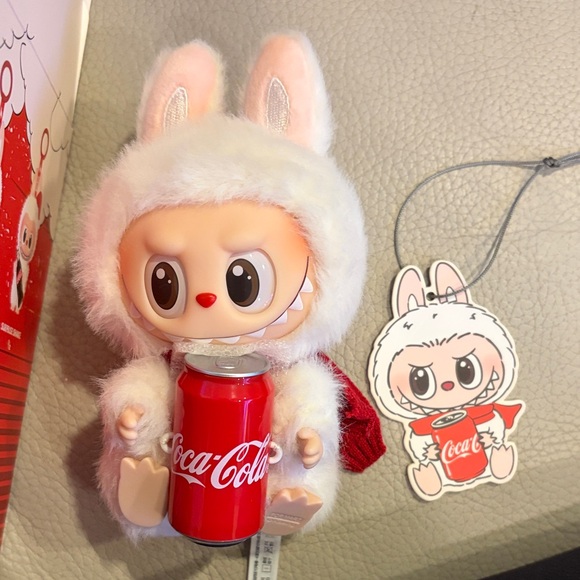 POP MART | Toys | Cocacola Labubu Plush Toy With Red Can New Opened ...